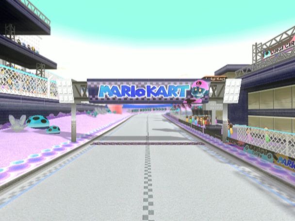 Luigi's Inverted Circuit (Luigi Circuit Texture) - Custom Mario Kart