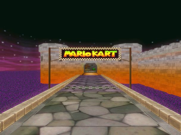 Dark Matter Castle (N64 Bowser's Castle Texture) - Custom Mario Kart