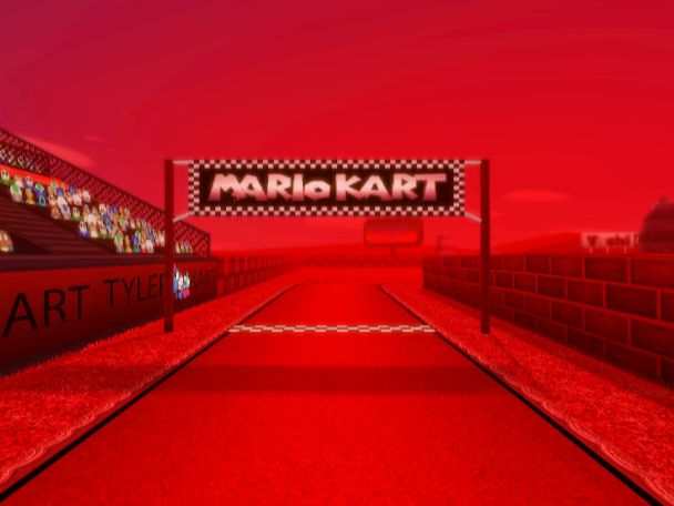 Red Raceway (N64 Mario Raceway Texture) - Custom Mario Kart
