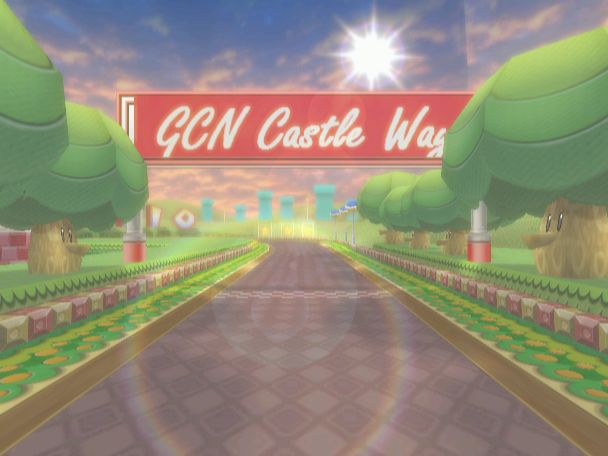 GCN Castle Way (GCN Mario Circuit Texture) - Custom Mario Kart