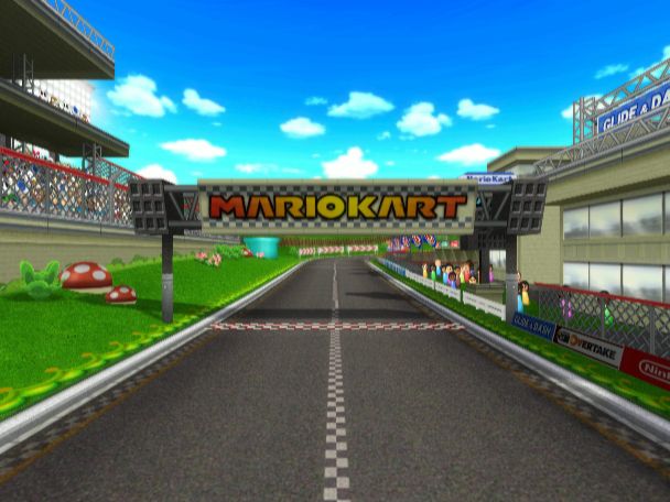 Not Toad Circuit (Luigi Circuit Texture) - Custom Mario Kart