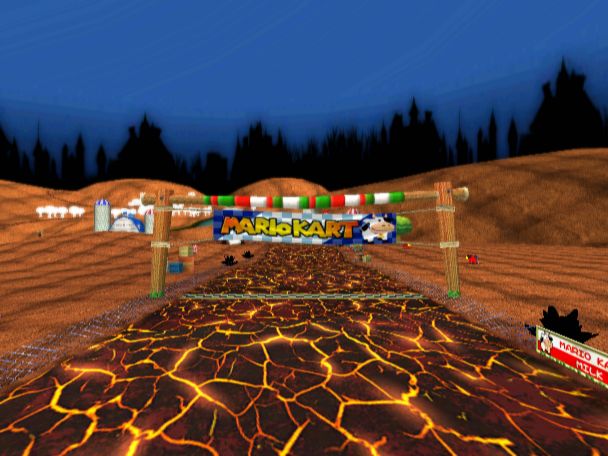 Bowser's Farm (Moo Moo Meadows Texture) - Custom Mario Kart