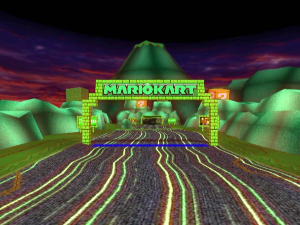 Viridis Volcano (Grumble Volcano Texture) - Custom Mario Kart