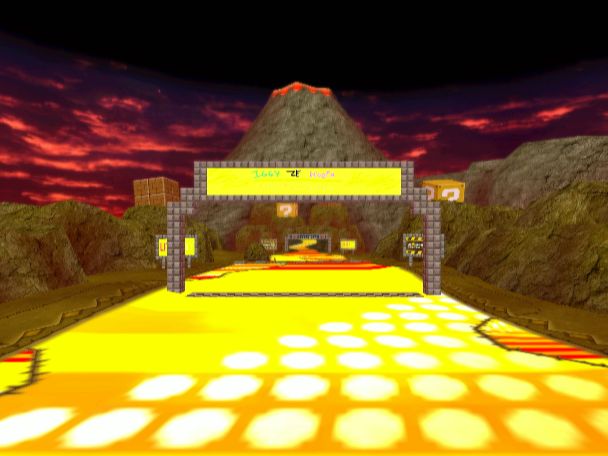 Wii Grumboost Volcano (Grumble Volcano Edit) - Custom Mario Kart