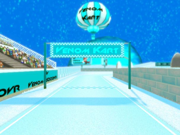 Winter Raceway (N64 Mario Raceway Texture) - Custom Mario Kart