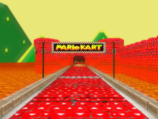 YouTube Castle (N64 Bowser's Castle Texture) - Custom Mario Kart