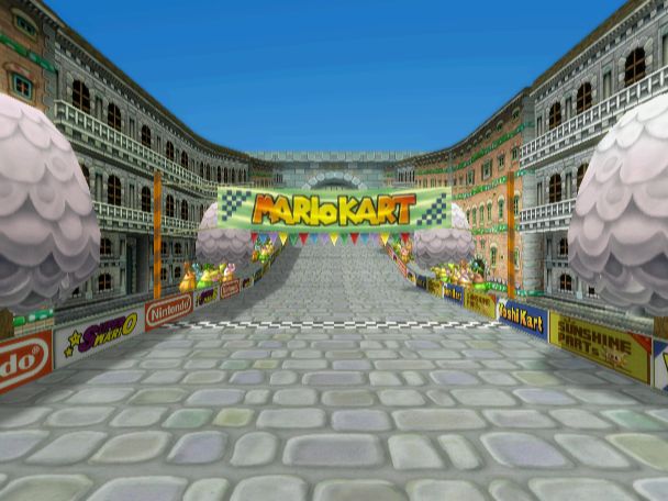 DS Winter Square (DS Delfino Square Texture) - Custom Mario Kart