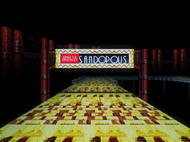 Sandopolis Zone (SNES Ghost Valley 2 Texture) - Custom Mario Kart