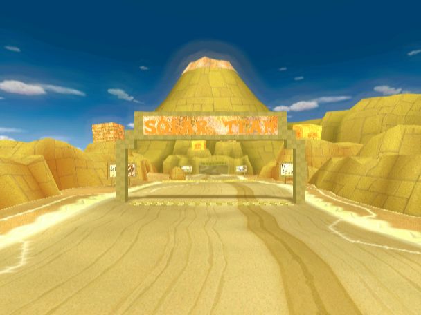Volcano Ruins (Grumble Volcano Texture) - Custom Mario Kart