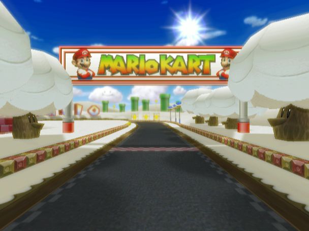GCN Snowy Mario Circuit (GCN Mario Circuit Texture) (xMeap826) - Custom ...