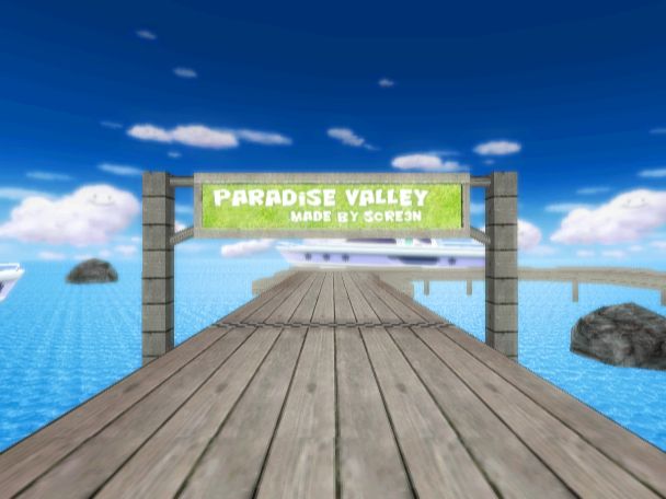 Paradise Valley (SNES Ghost Valley 2 Texture) - Custom Mario Kart