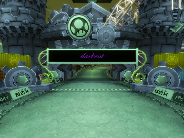 Turquoise Factory (Toad's Factory Texture) - Custom Mario Kart