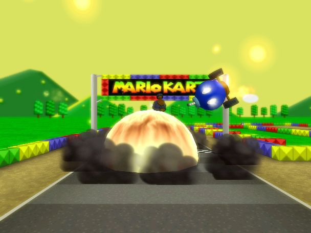 Crazy Bomb-Car Circuit (SNES Mario Circuit 3 Edit) - Custom Mario Kart
