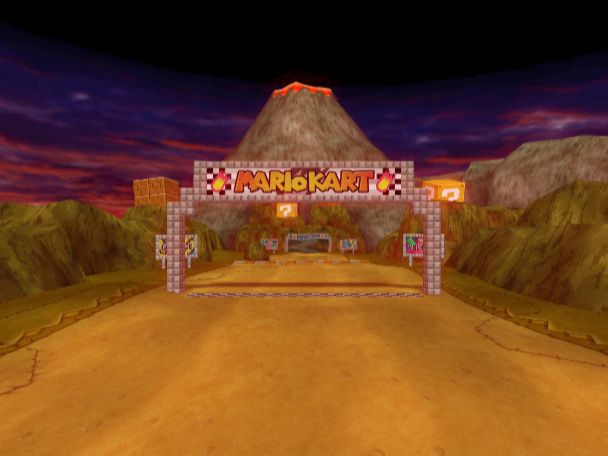 Rumble Volcano (Grumble Volcano Edit) - Custom Mario Kart