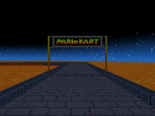 Night Shine Castle (GBA Bowser Castle 3 Texture) - Custom Mario Kart