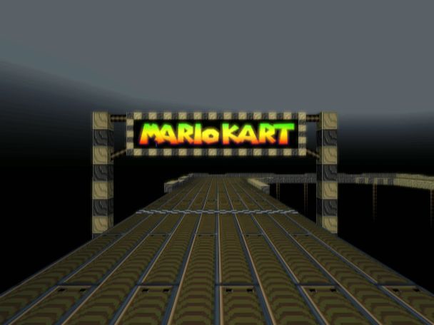 SNES Winter Valley 2 (SNES Ghost Valley 2 Texture) - Custom Mario Kart