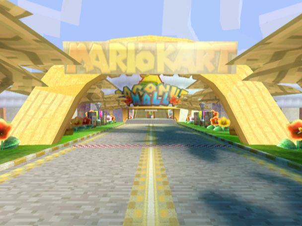 Minecraft Mall (Coconut Mall Texture) - Custom Mario Kart