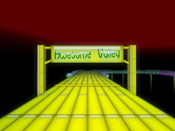 Awesome Valley (SNES Ghost Valley 2 Texture) - Custom Mario Kart