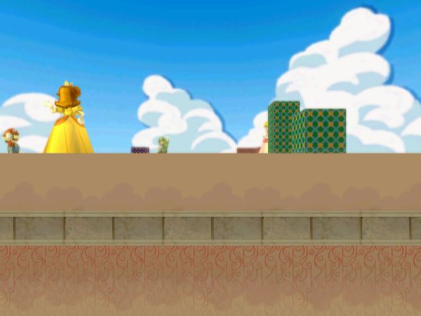 Paper Plaza (Block Plaza Texture) - Custom Mario Kart