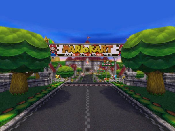 Nostalgic Mario Circuit (Mario Circuit Texture) - Custom Mario Kart
