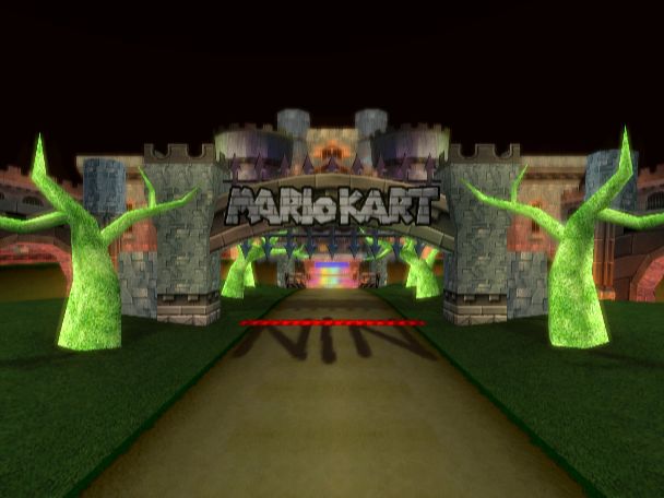 Nin Castle (Bowser's Castle Texture) - Custom Mario Kart