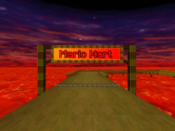 Grumble Valley (SNES Ghost Valley 2 Texture) - Custom Mario Kart