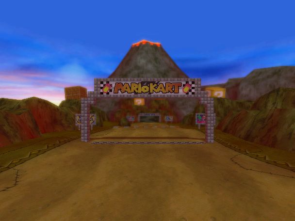 Nostalgic Grumble Volcano (Grumble Volcano Texture) - Custom Mario Kart