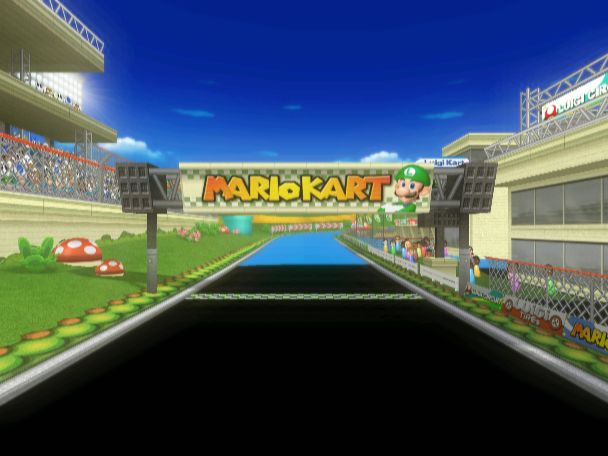 Luigi Circuit but the Road is Invisible (Luigi Circuit Edit) - Custom ...