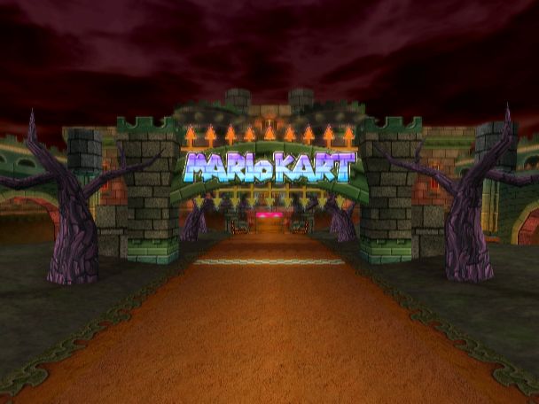 Bowser's Castle HD (Bowser's Castle Texture) - Custom Mario Kart