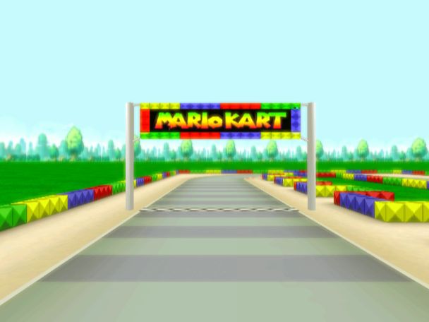 GBA Mario Circuit 3 (SNES Mario Circuit 3 Texture) - Custom Mario Kart