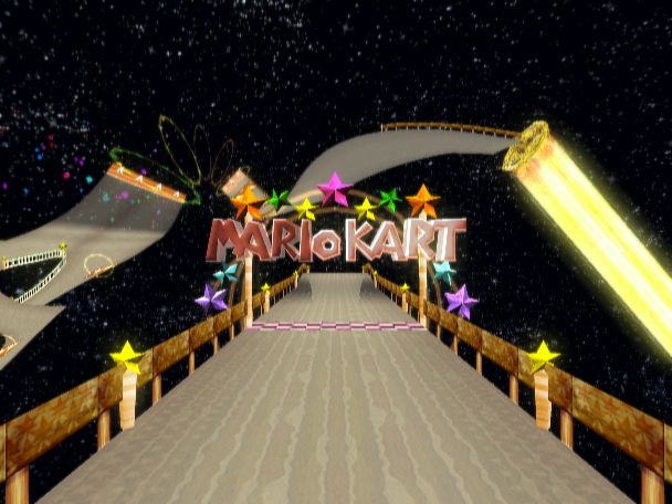 Maple Road (Rainbow Road Texture) - Custom Mario Kart