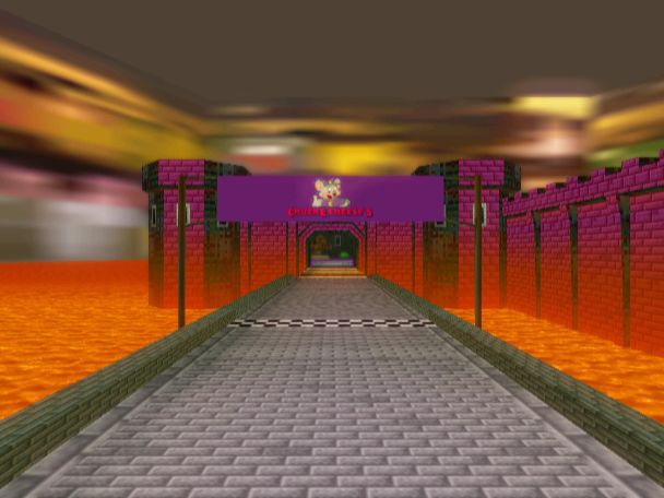 Chuck E. Cheese Castle (N64 Bowser's Castle Texture) - Custom Mario Kart