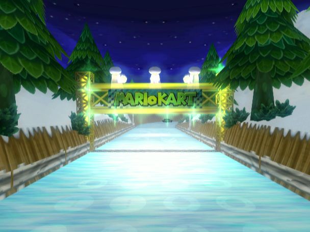 Articuno's Frozen Freeway (Moonview Highway Edit) - Custom Mario Kart