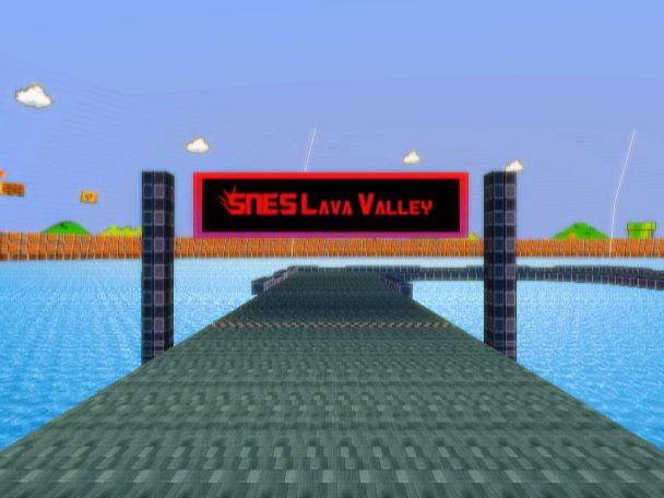 Lava Valley (SNES Ghost Valley 2 Texture) - Custom Mario Kart