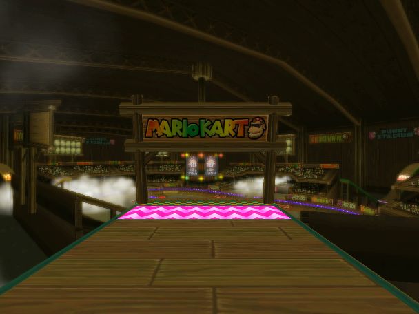 Nostalgic Funky Stadium (Funky Stadium Texture) - Custom Mario Kart