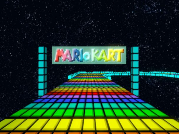 Rainbow Valley 2 (SNES Ghost Valley 2 Texture) - Custom Mario Kart