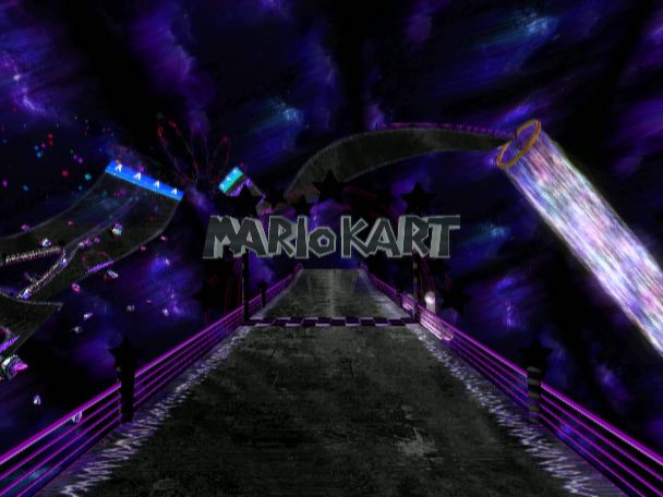 Subspace Road (Rainbow Road Texture) - Custom Mario Kart