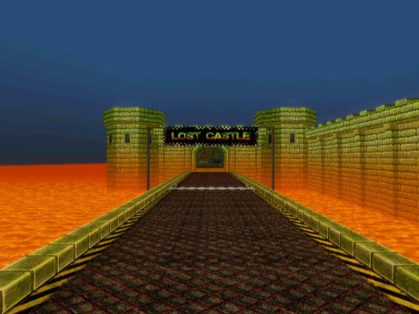 N64 Lost Castle (N64 Bowser's Castle Texture) - Custom Mario Kart