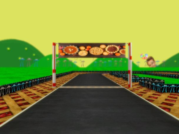 SNES Mario Circuit π (SNES Mario Circuit 3 Texture) - Custom Mario Kart