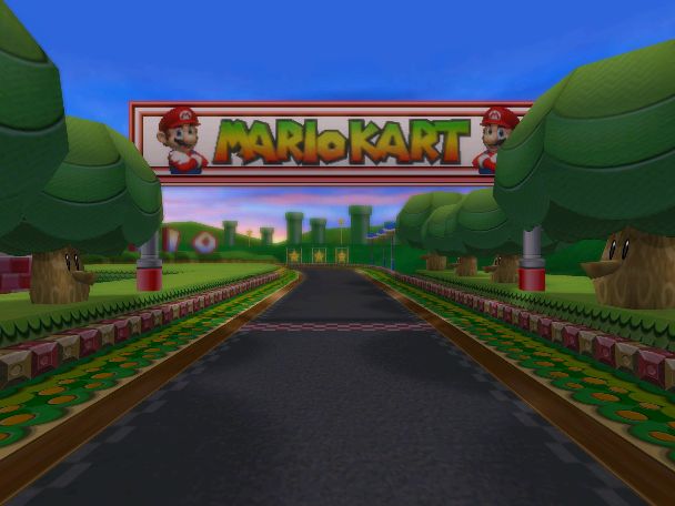 Nostalgic GCN Mario Circuit (GCN Mario Circuit Texture) - Custom Mario Kart