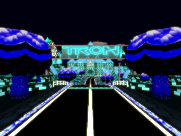 TRON Circuit (Mario Circuit Edit) - Custom Mario Kart