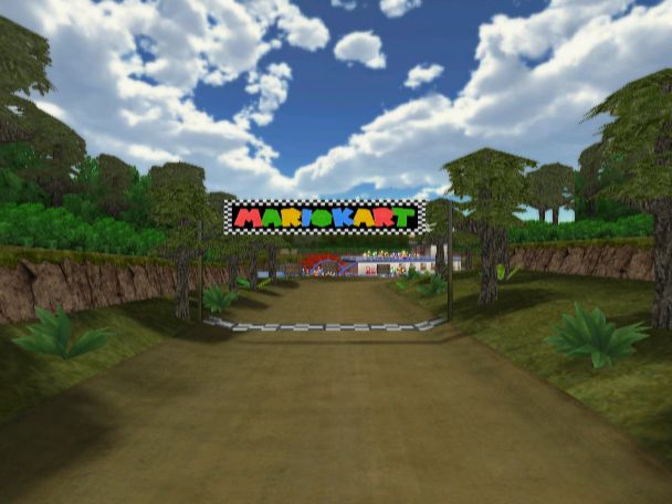 Deep Jungle (N64 DK's Jungle Parkway Texture) - Custom Mario Kart