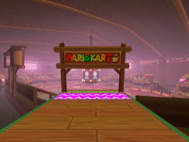 Sticky Tricky Funky Stadium (Funky Stadium Edit) - Custom Mario Kart