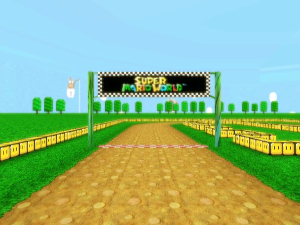 Super Mario World Circuit (SNES Mario Circuit 3 Texture) - Custom Mario ...
