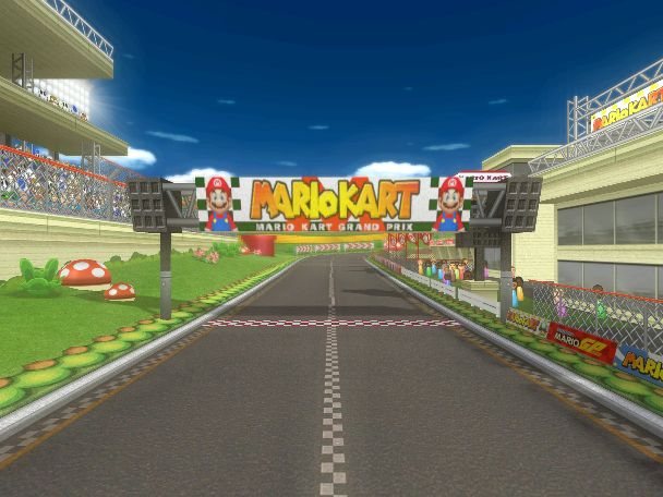 Mario Circuit (Luigi Circuit Texture) - Custom Mario Kart