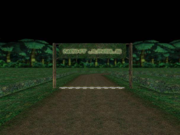 Night Jungle (SNES Mario Circuit 3 Texture) - Custom Mario Kart