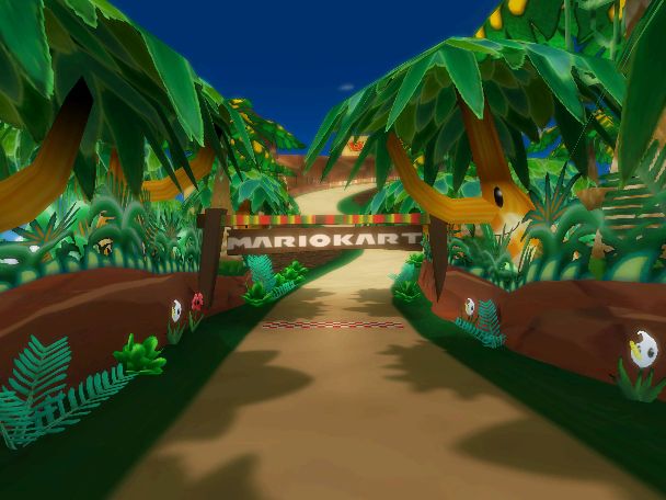Tour DK Mountain (GCN DK Mountain Texture) - Custom Mario Kart