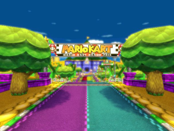 Colorful Circuit 2 (Mario Circuit Texture) - Custom Mario Kart