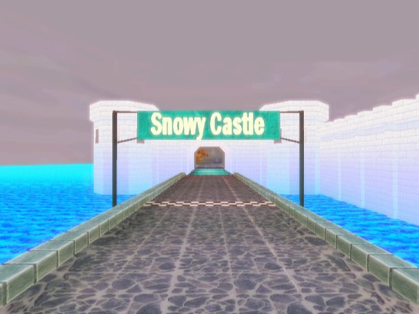 Snowy Castle (N64 Bowser's Castle Texture) - Custom Mario Kart