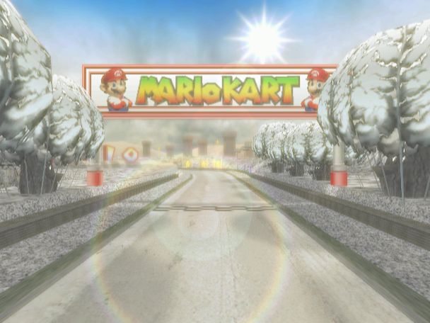 Winter Park (GCN Mario Circuit Texture) - Custom Mario Kart